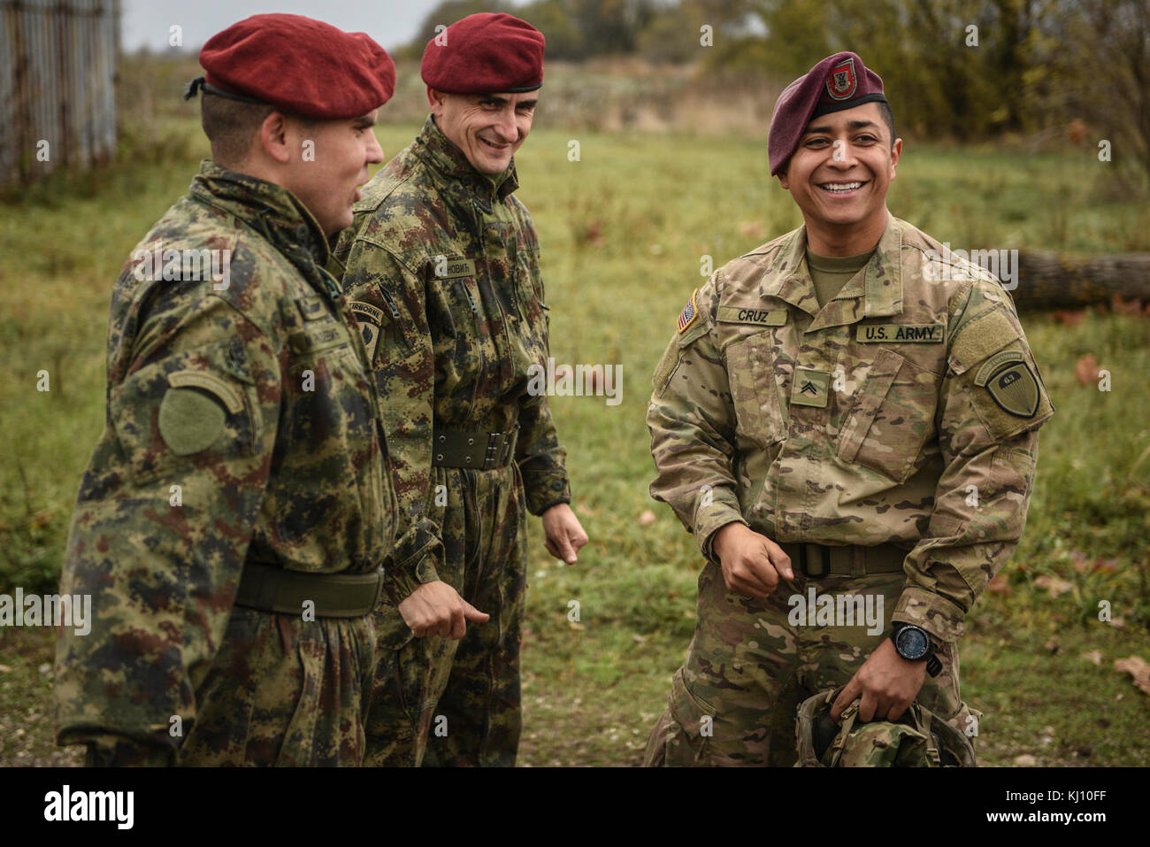 KOVIN, Serbia -- Paratroopers from Able Co. 2nd Bn., 503rd Infantry ...