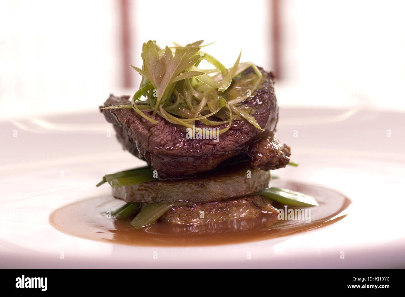 Meat filet presentation Stock Photo - Alamy