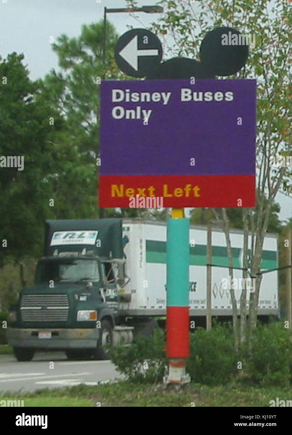 Mickey ears on sign Stock Photo - Alamy