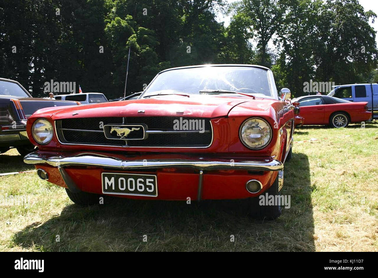 Mustang car oldtimer Stock Photo - Alamy
