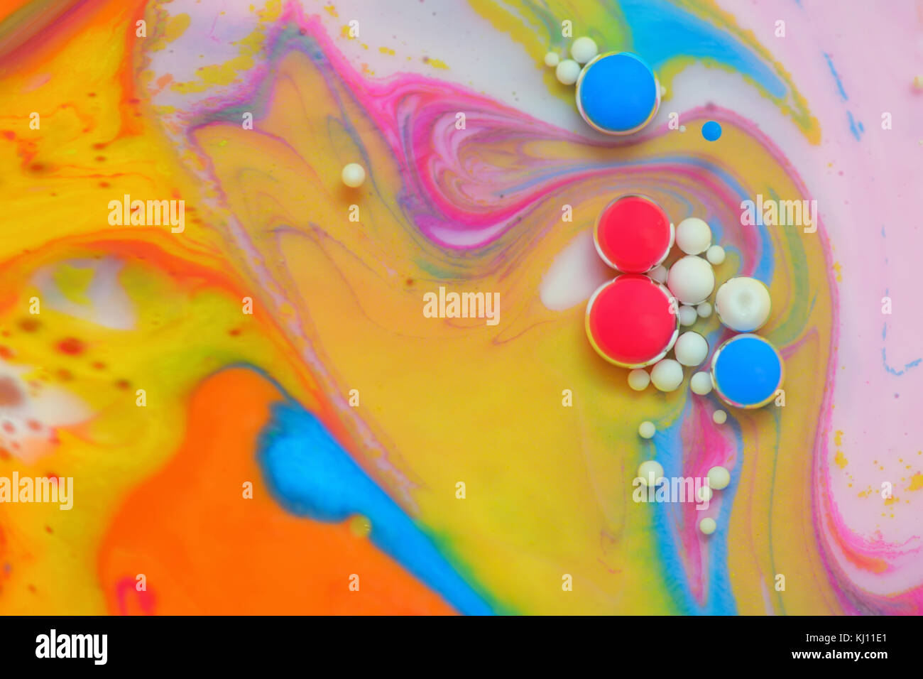 Macro colors created by oil and paint Stock Photo - Alamy