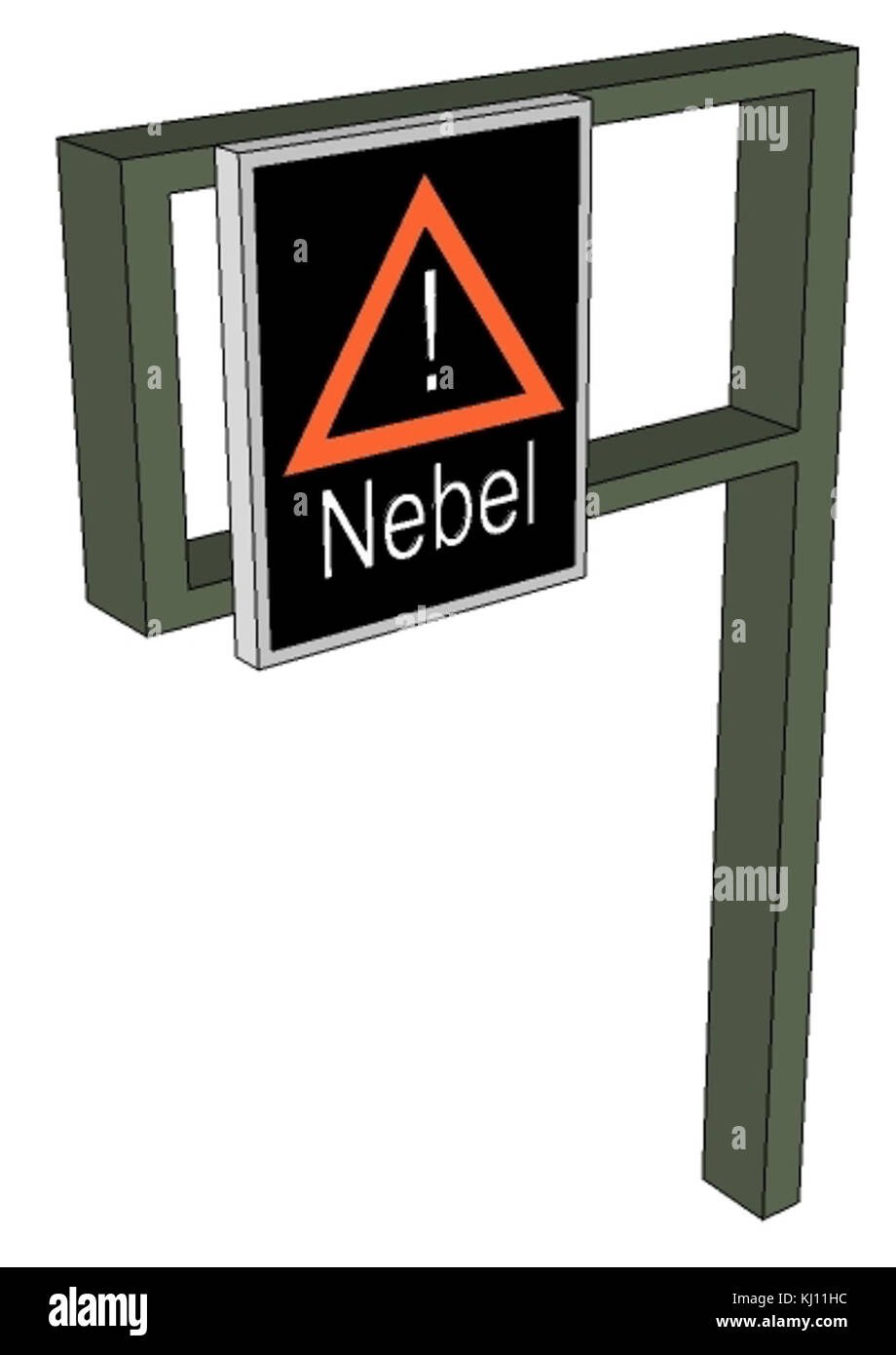 Nebelwarnanlage refers to a fog warning system used in areas with ...