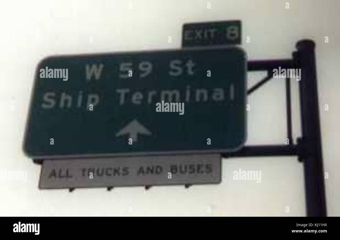NY 9A north exit 8 Stock Photo - Alamy