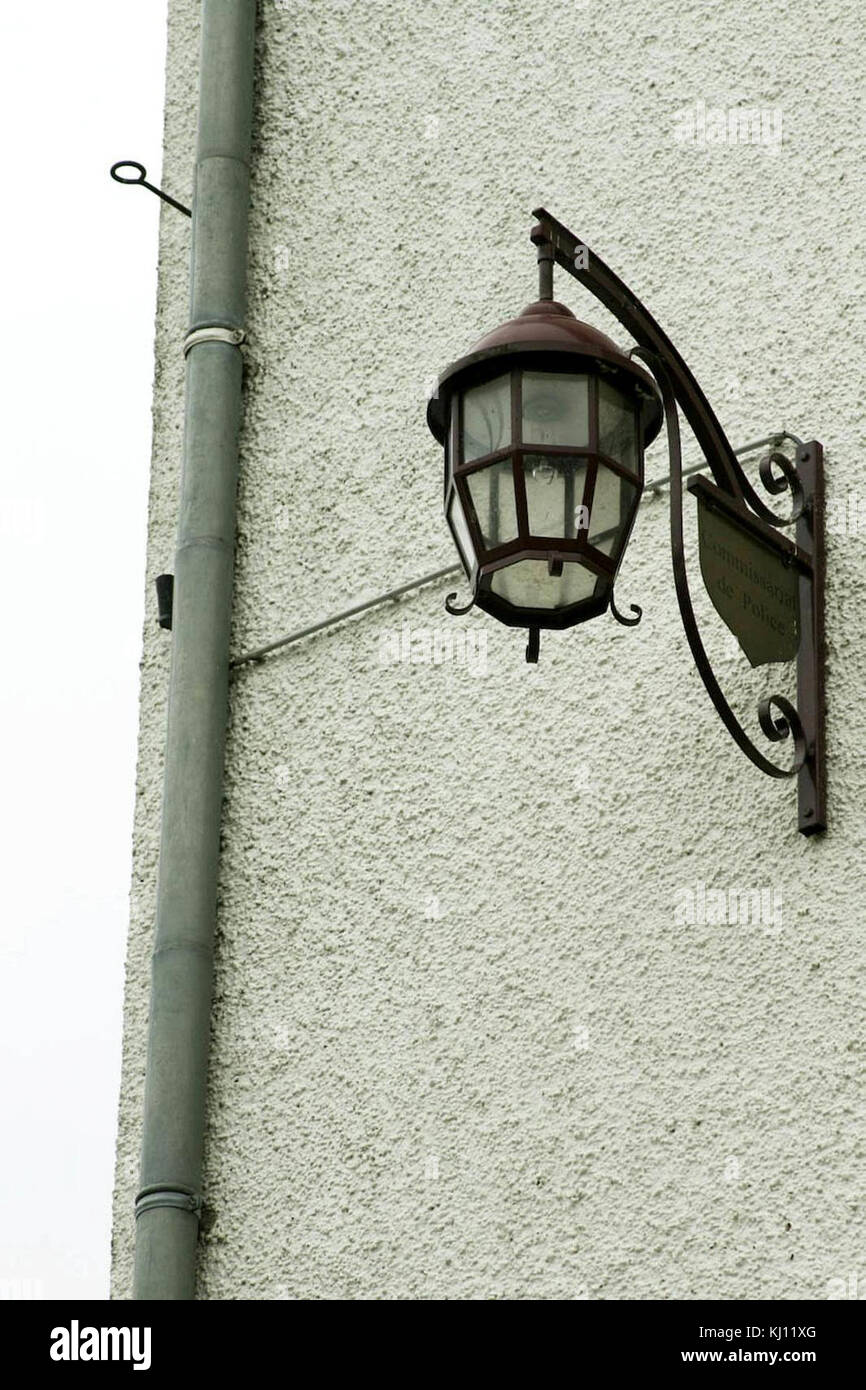 Old iron work street lamp Stock Photo - Alamy