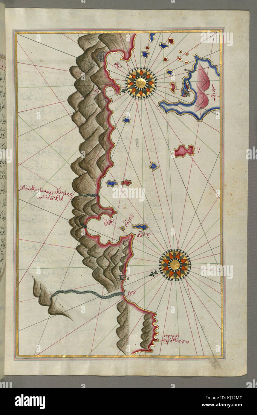 Piri Reis - Map of Unidentified Islands Off the Southern Anatolian ...