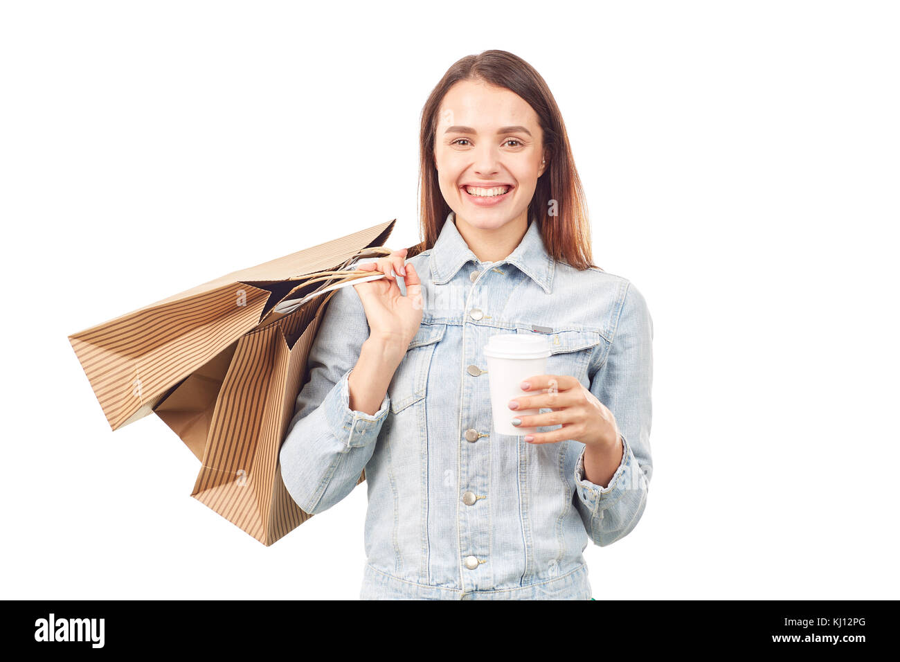 Beautiful young shopoholic Stock Photo - Alamy