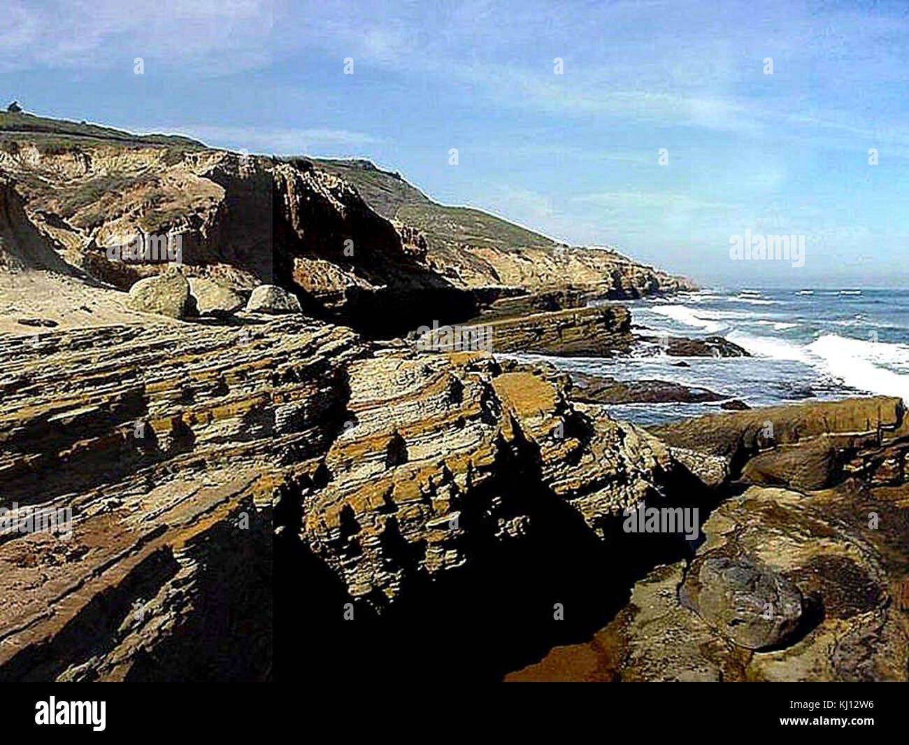 Point loma tide pools ocean waves beach Stock Photo - Alamy