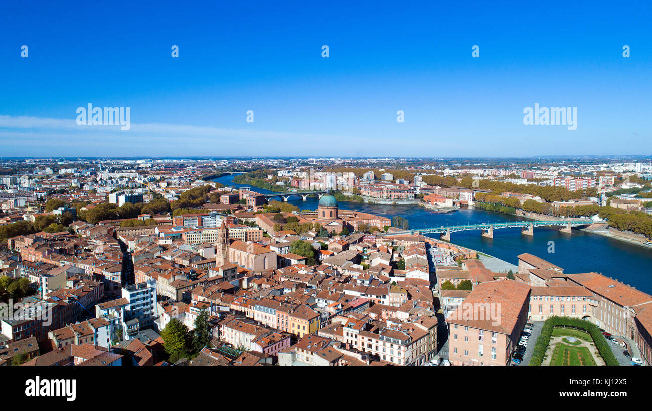 Toulouse river aerial hi-res stock photography and images - Alamy