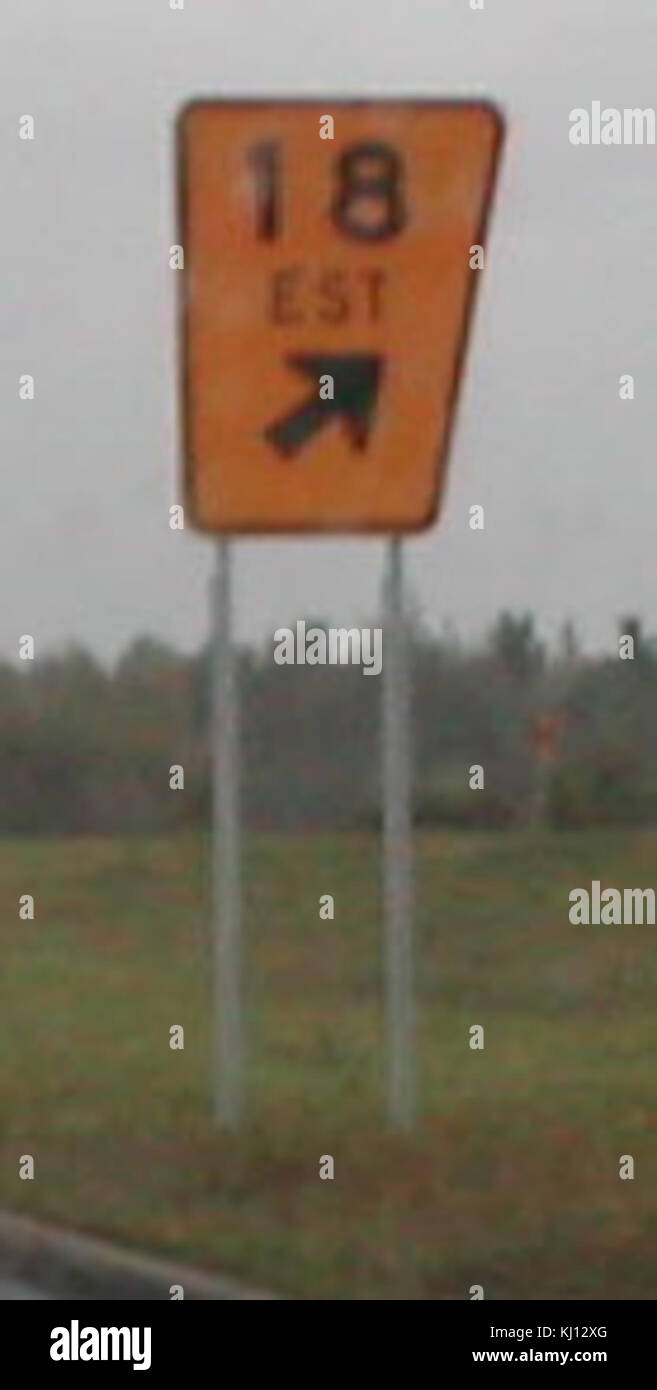 Quebec exit gore sign Stock Photo - Alamy