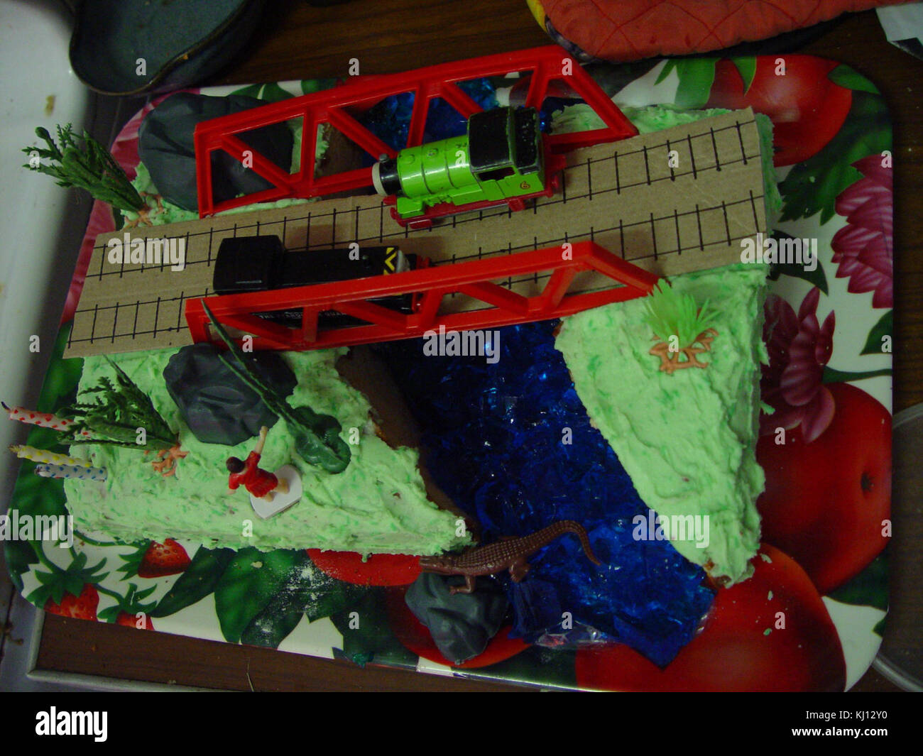 Birthday cake shaped like a hi-res stock photography and images - Alamy