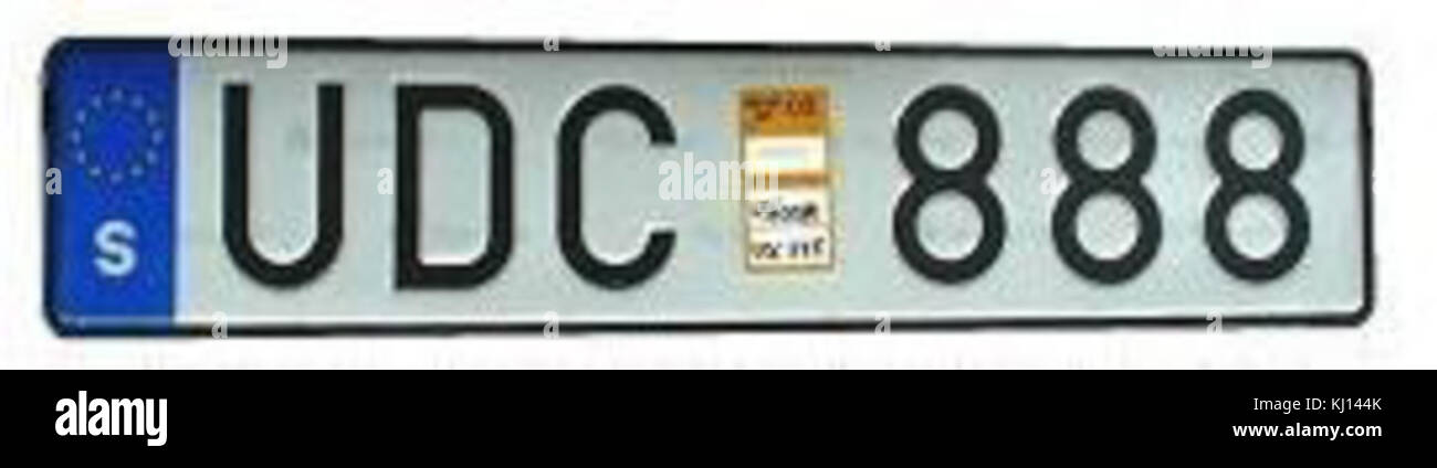 License plate registration plate car Cut Out Stock Images & Pictures ...