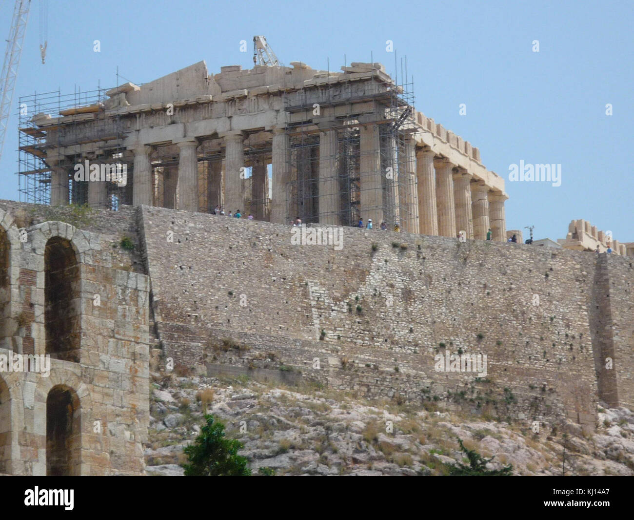The Parthenon Ancient Greek temple of the goddess Athena Stock Photo ...