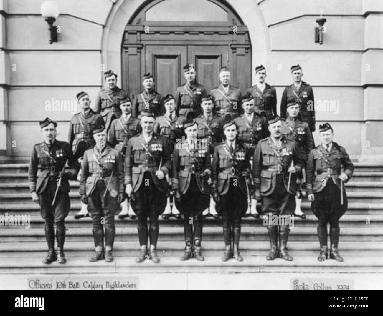 10th Batallion Calgary Highlanders Stock Photo - Alamy