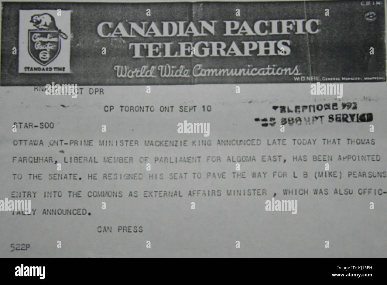 Operator telegraph communication hi-res stock photography and images ...