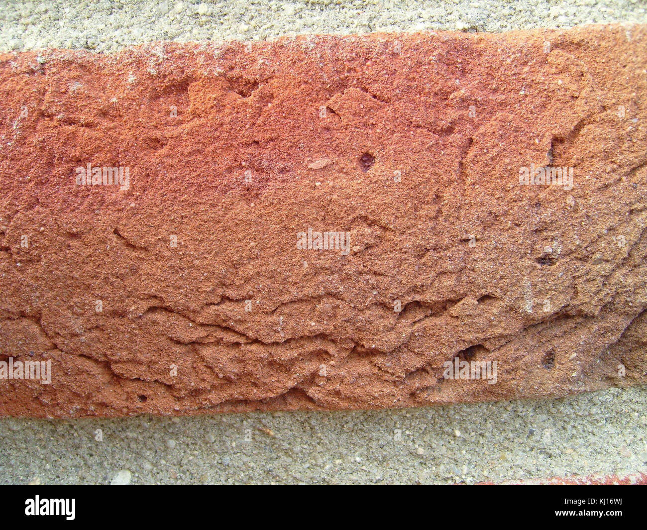 Brick in wall close up Stock Photo - Alamy