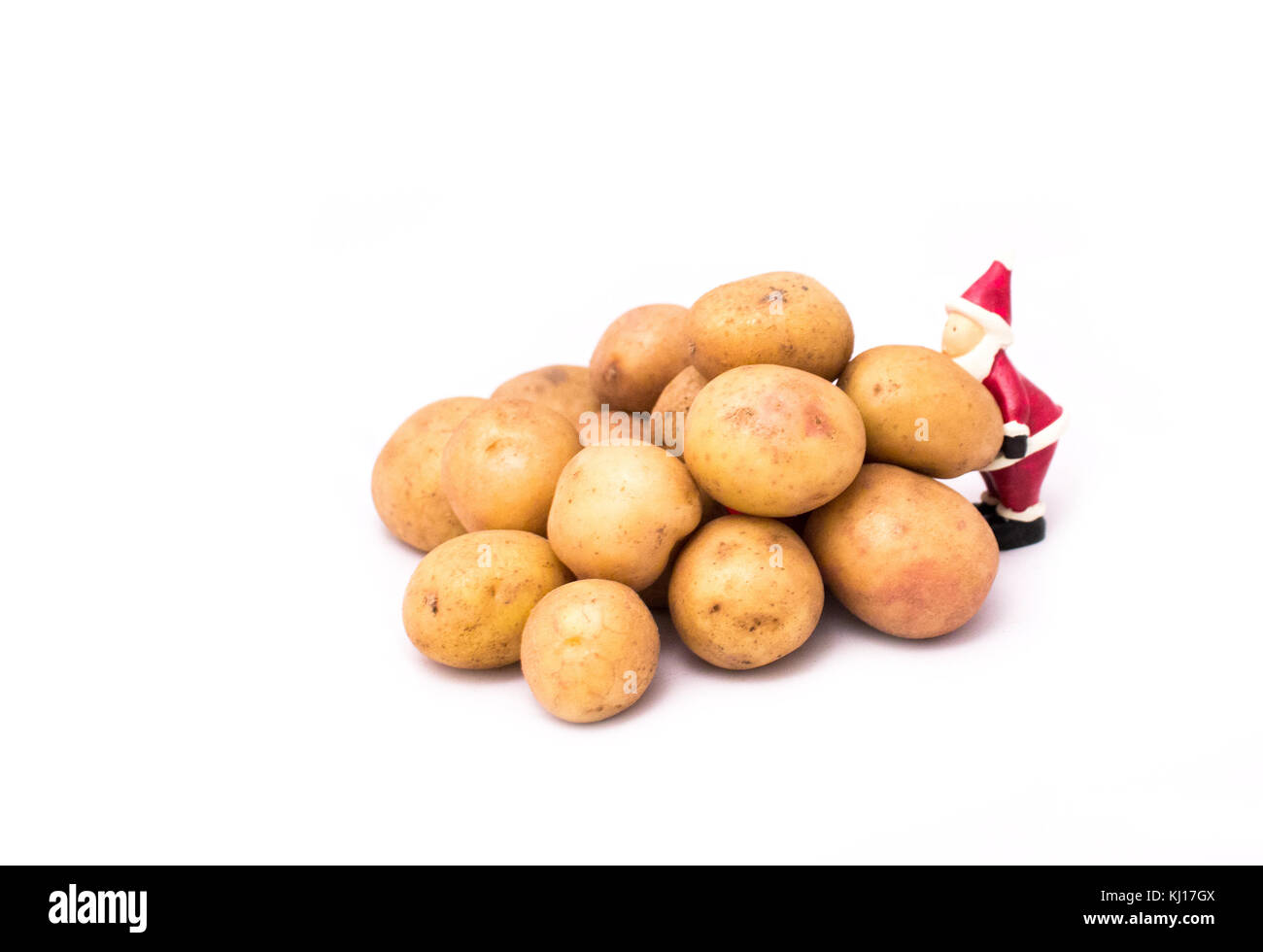 Santa Moving Potatoes Stock Photo - Alamy