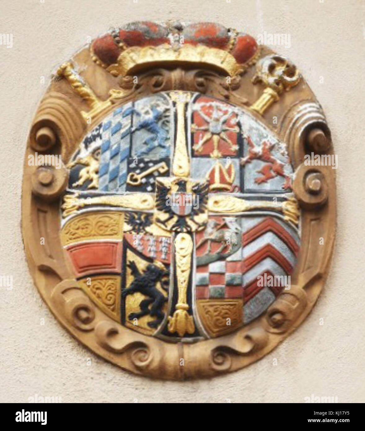 Ellwangen Pfarrhaus Wappen Stock Photo - Alamy