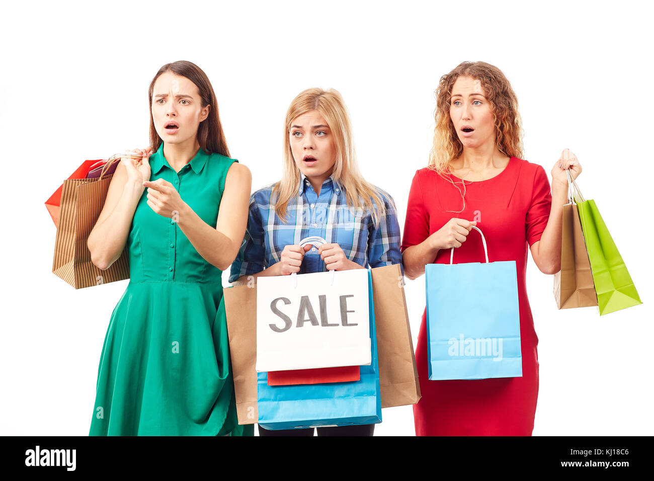 Enjoying shopping sale Stock Photo - Alamy