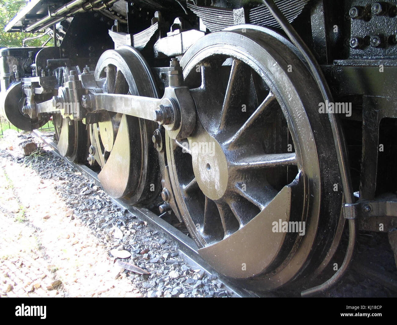 Dinky the steam engine main drive wheel Stock Photo - Alamy