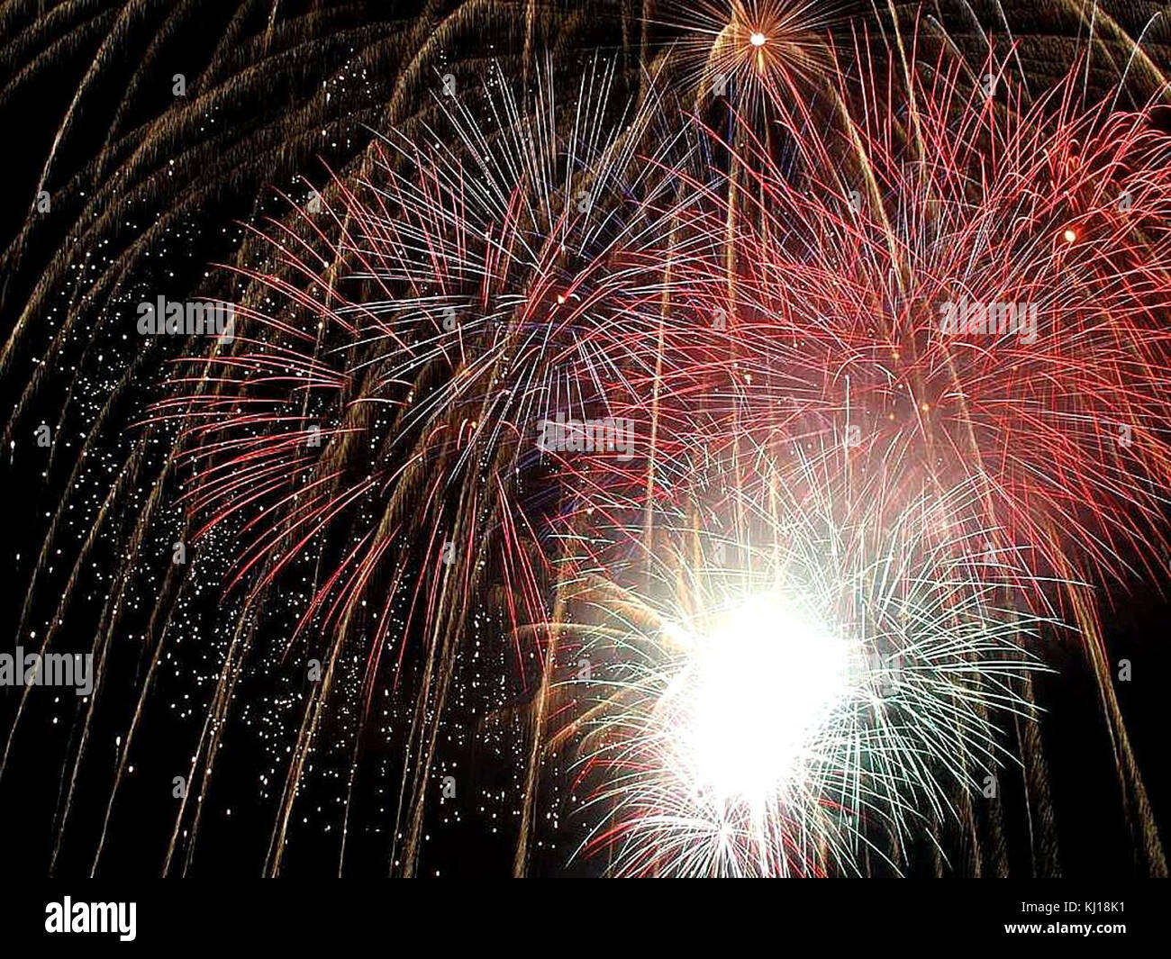 Fireworks at the San Diego first night Stock Photo - Alamy