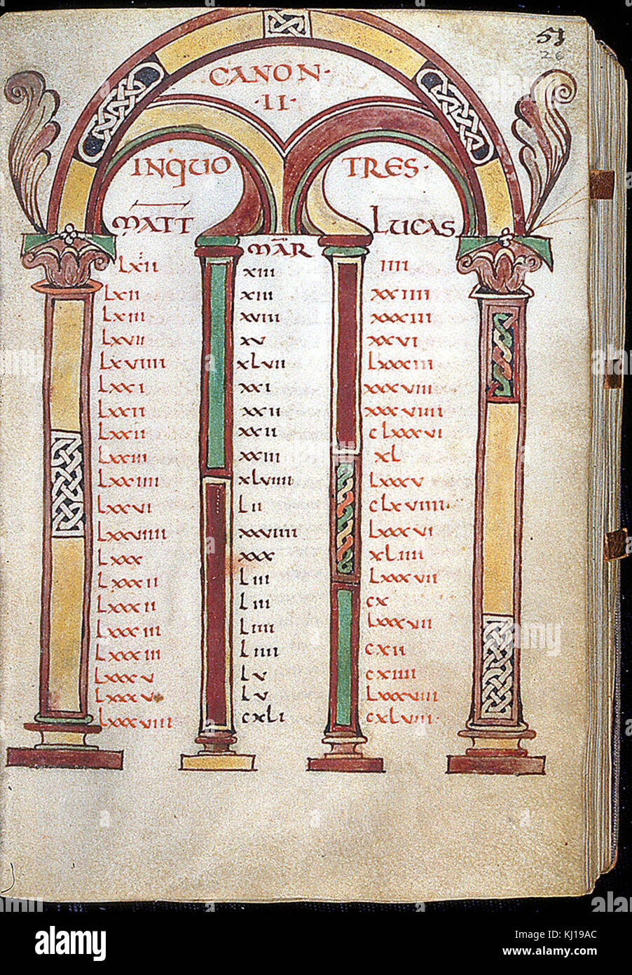 German - Leaf from Gospels - Walters W426R - Open Obverse Stock Photo ...