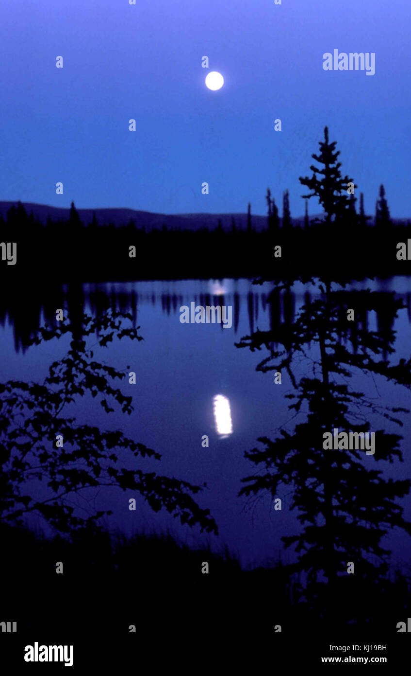 Moonscape scenic landscape Stock Photo - Alamy