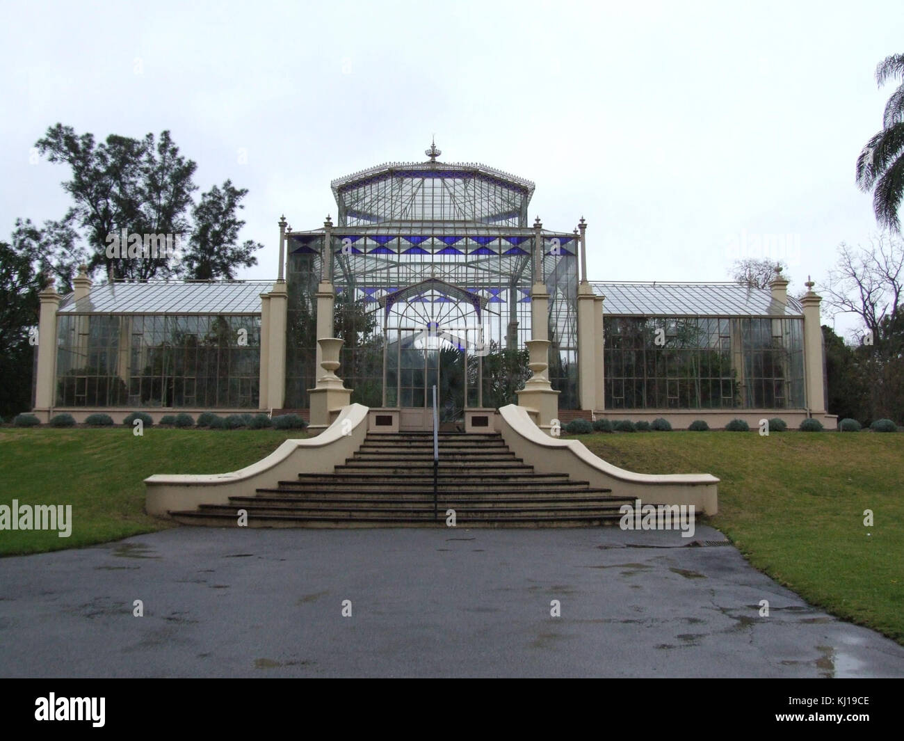 Glasshouse Adelaide gardens Stock Photo - Alamy