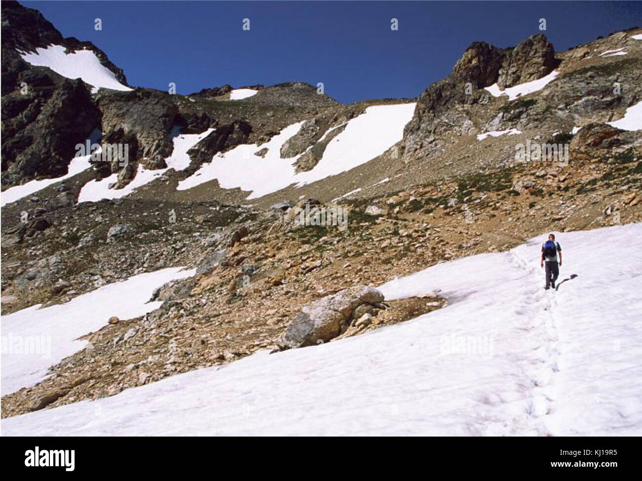 Hiking to Paintbrush Divide Stock Photo - Alamy