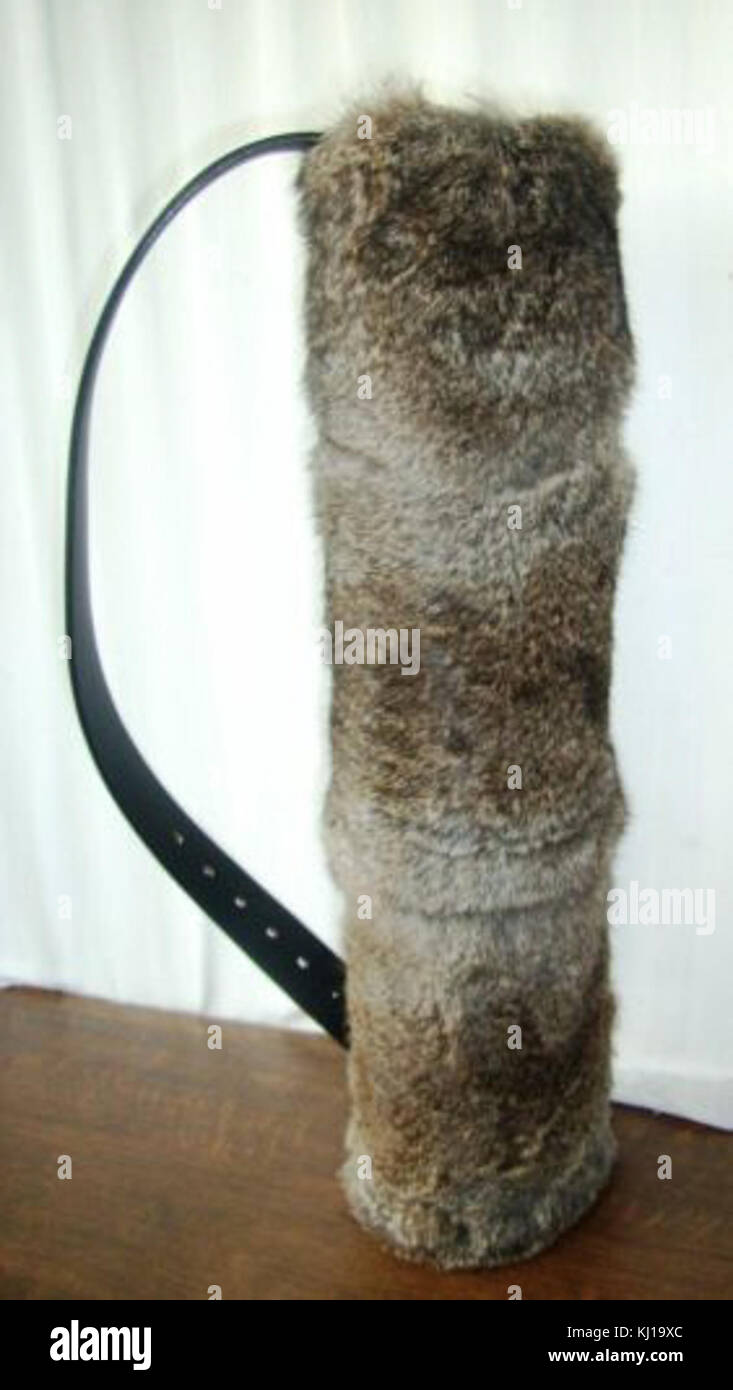 The hare fur-skin quiver is a historical artifact, likely used by ...