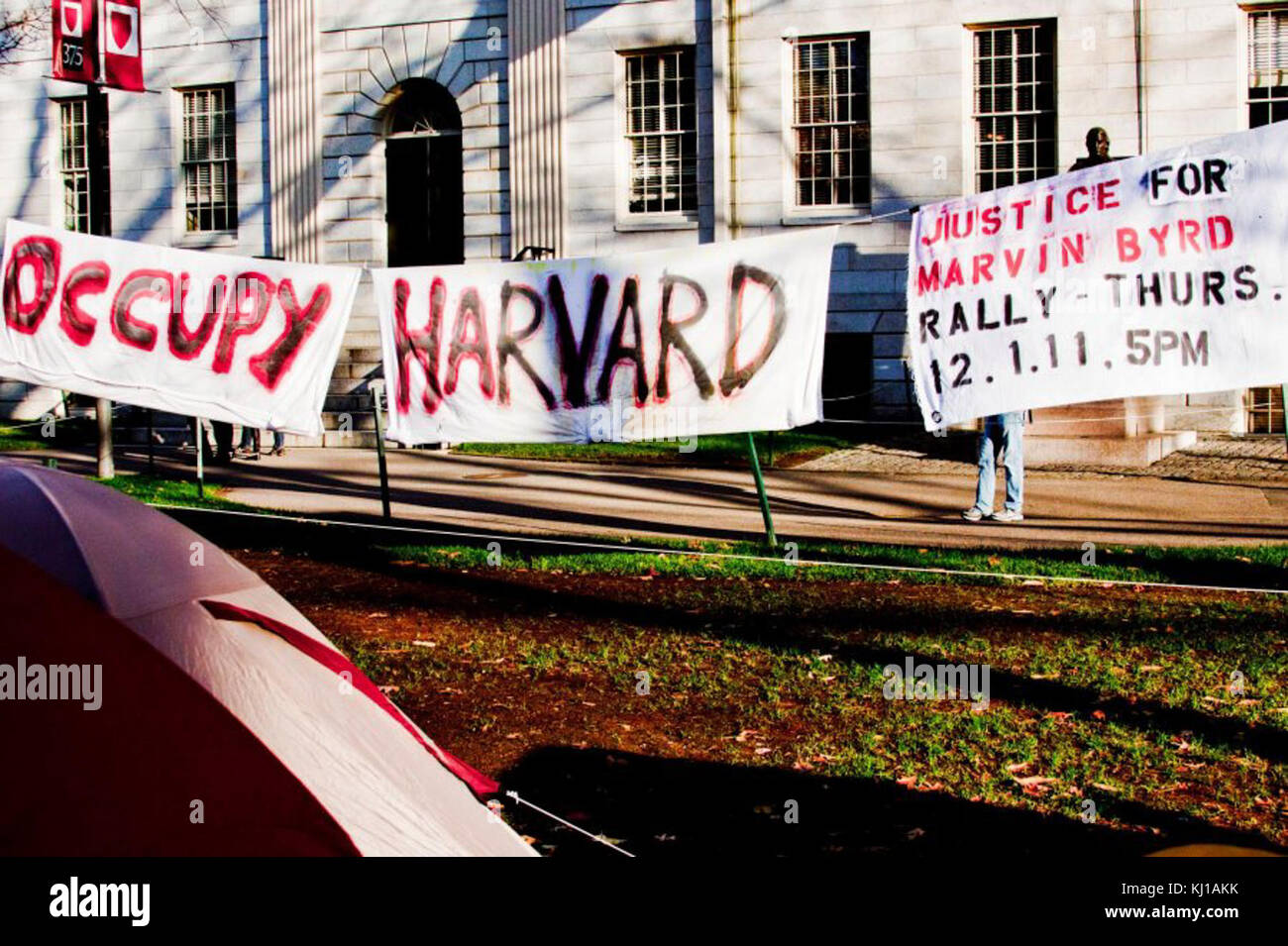 Justice rally - Occupy Harvard Stock Photo - Alamy
