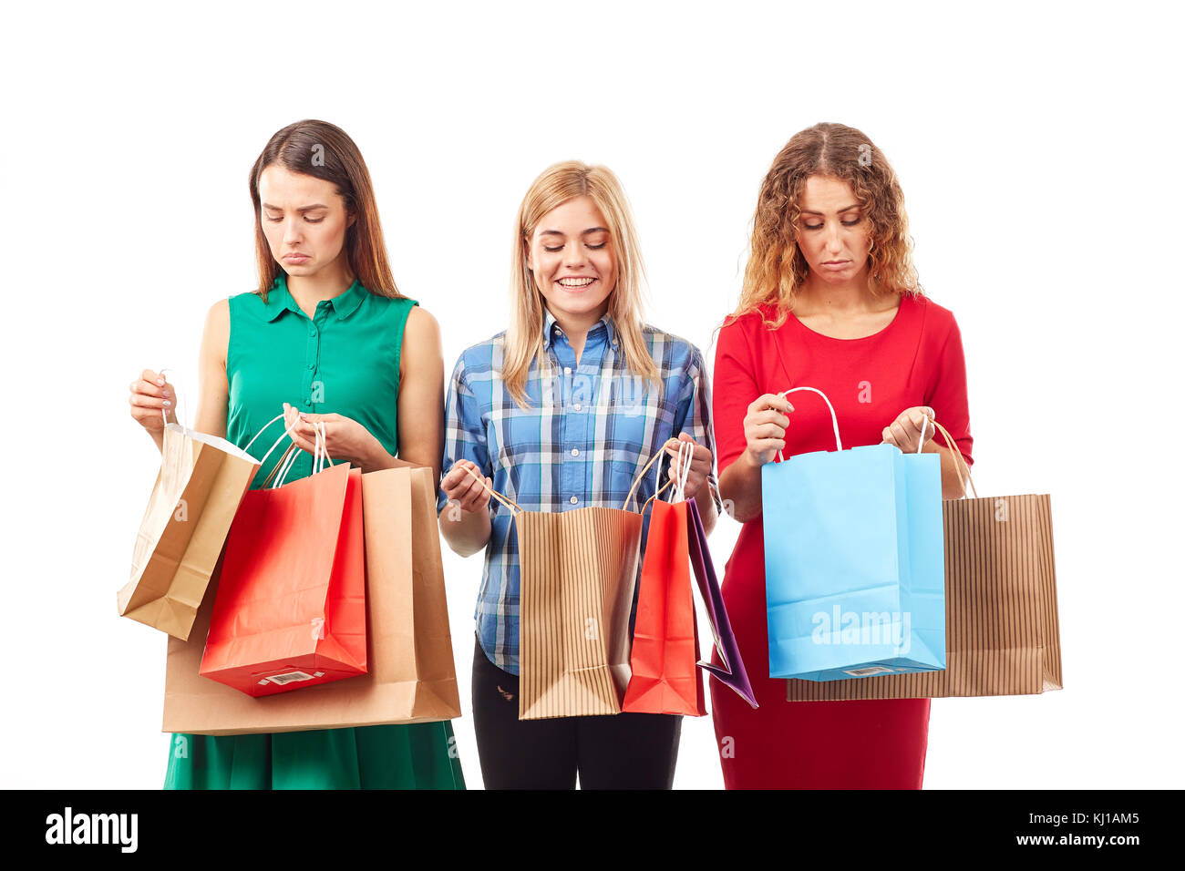 Shopping with girlfriends Stock Photo - Alamy
