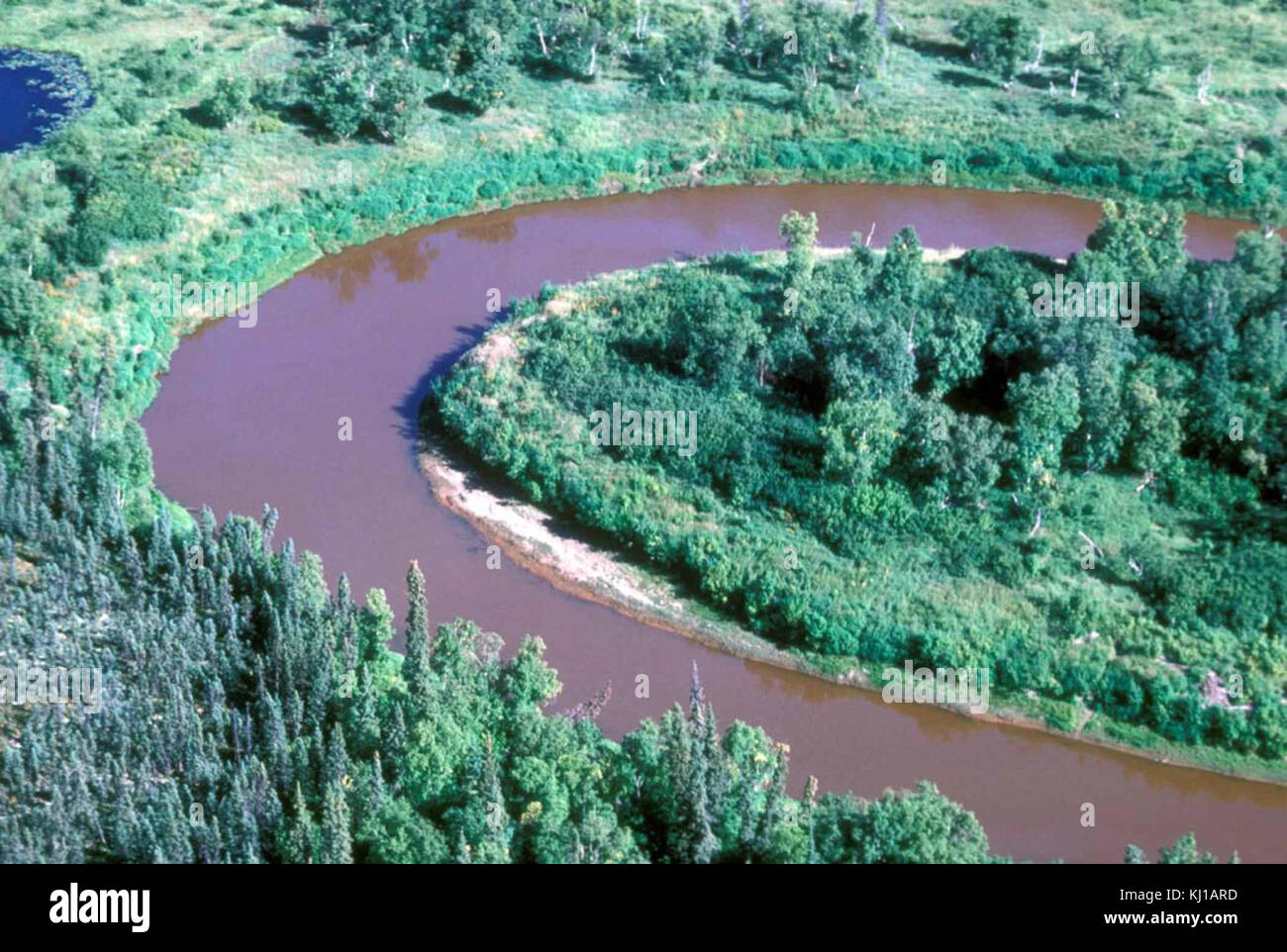 Mud river meander Stock Photo - Alamy