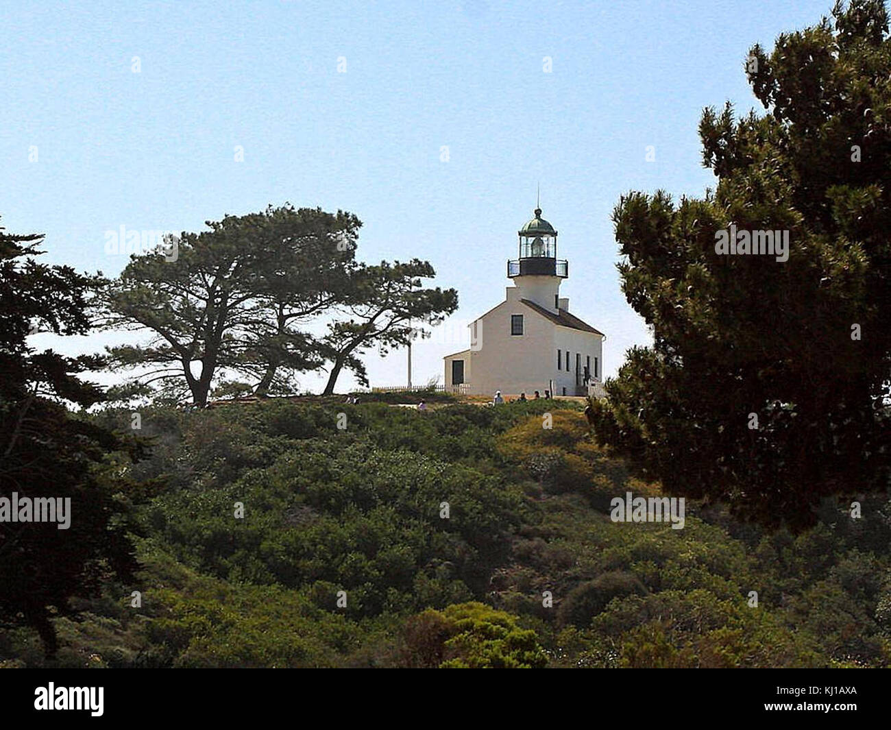 Lighthouse seen from the Cabrillo monument Stock Photo - Alamy