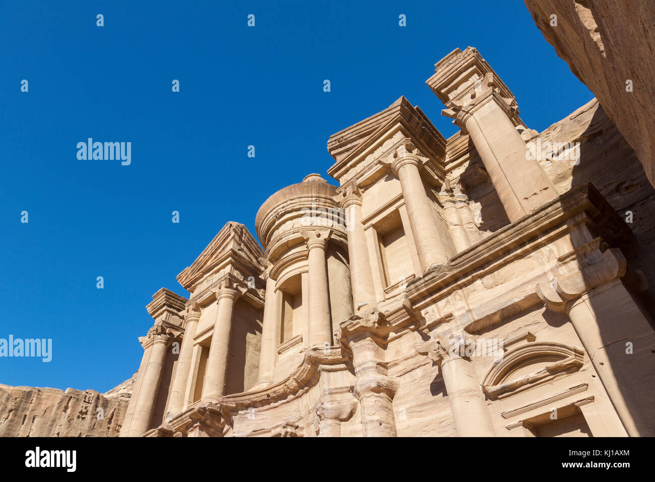 The Monastery Al Deir in Petra, Jordan Stock Photo - Alamy