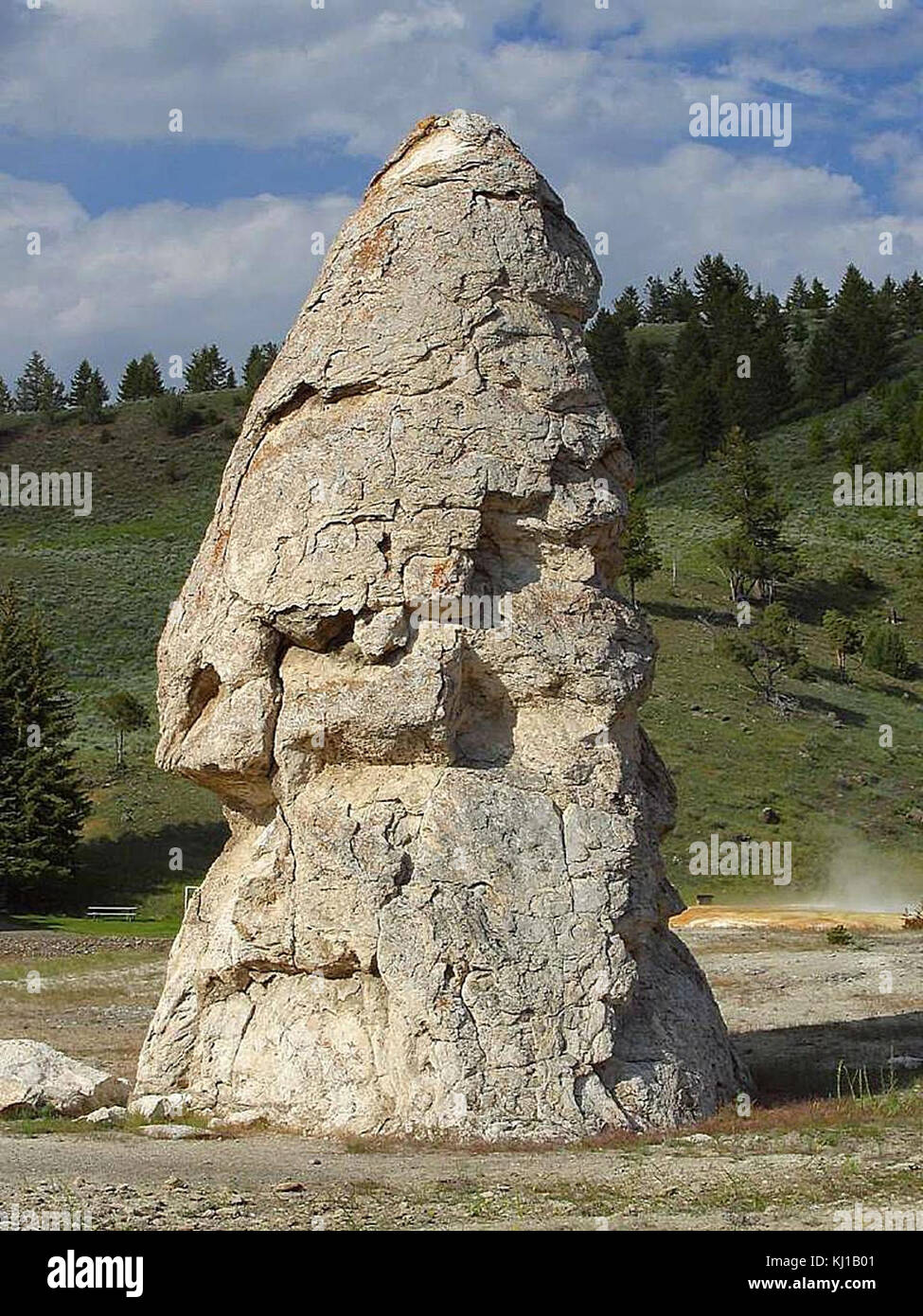 Liberty cap Yellowstone Stock Photo - Alamy