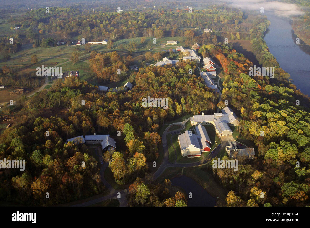 National conservation training center nctc campus from air Stock Photo ...