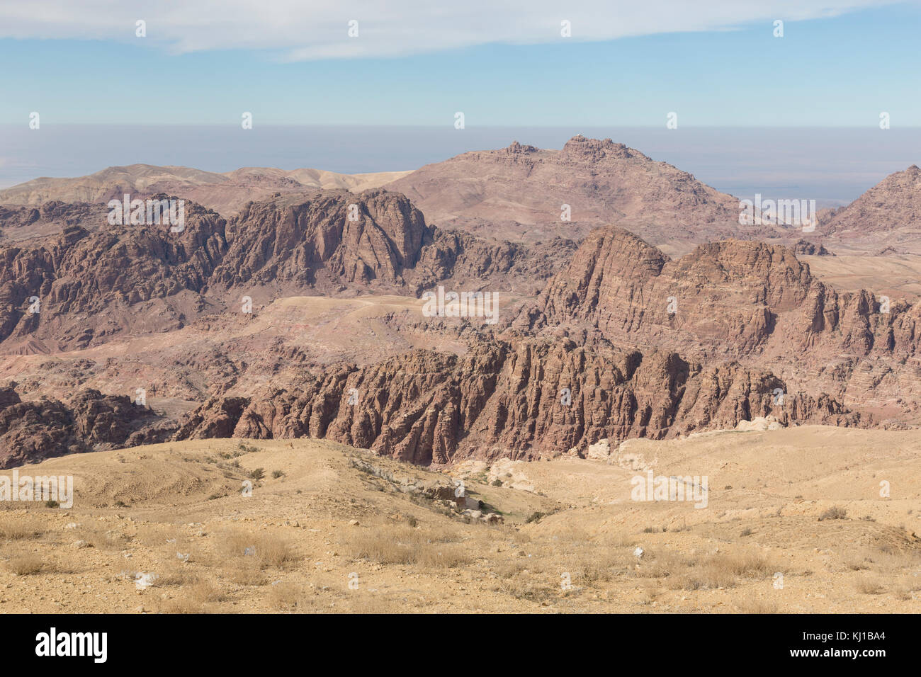 Surroundings of Petra with the Dam and the entrance of the Siq in the ...