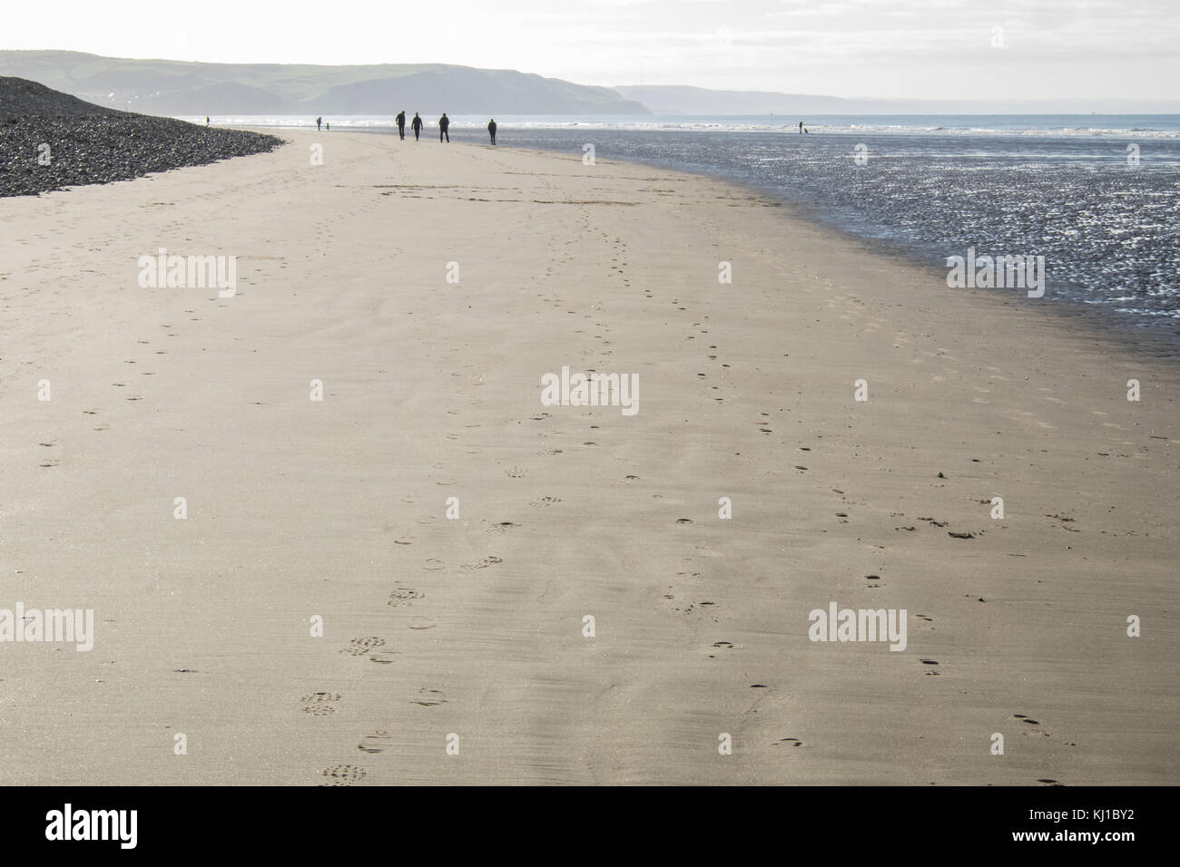 low, tide,walking,along,empty,quiet,stunning,beautiful,sand,beach,next ...