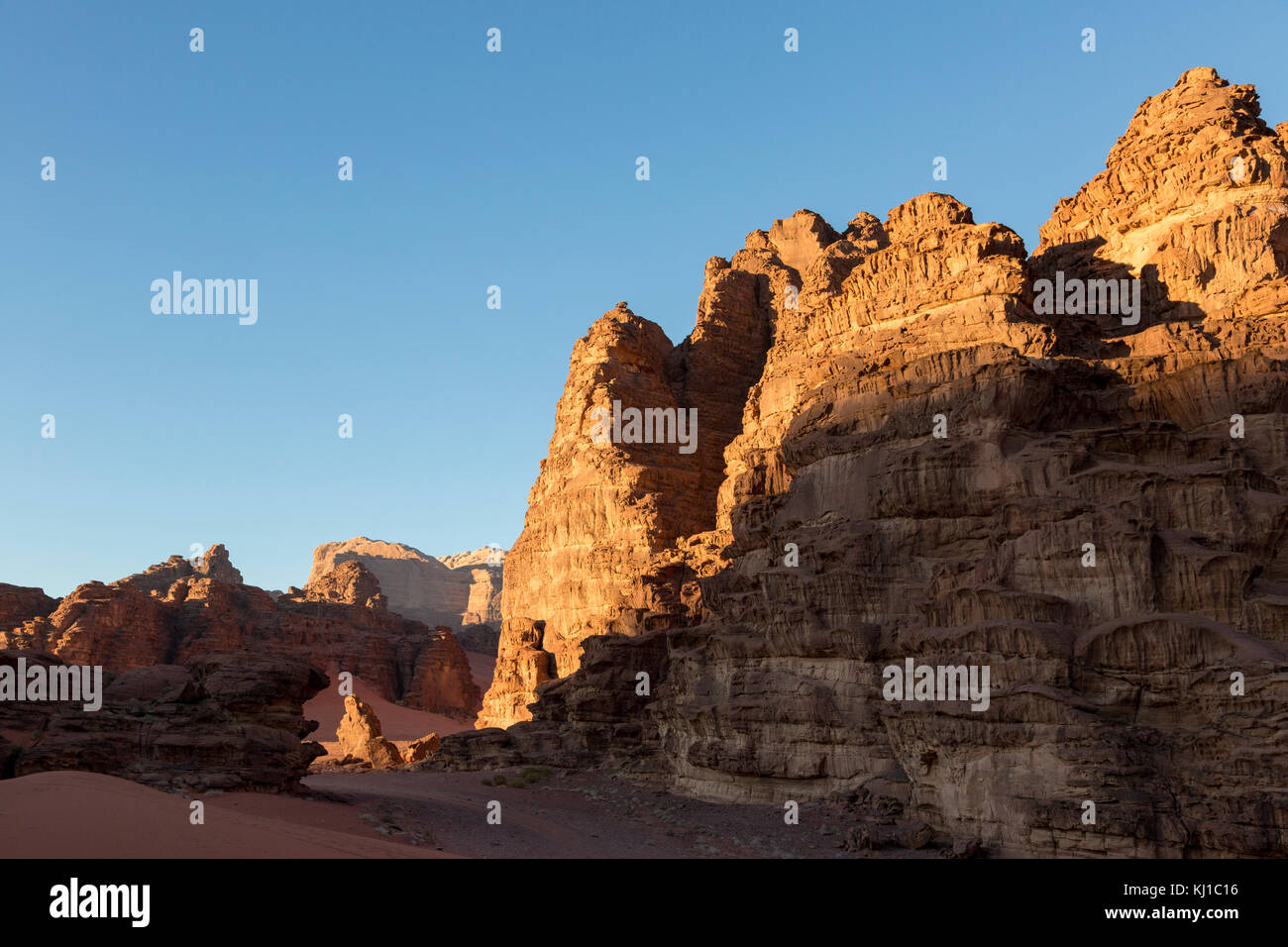 Wadi rum also known as the valley of the moon hi-res stock photography ...