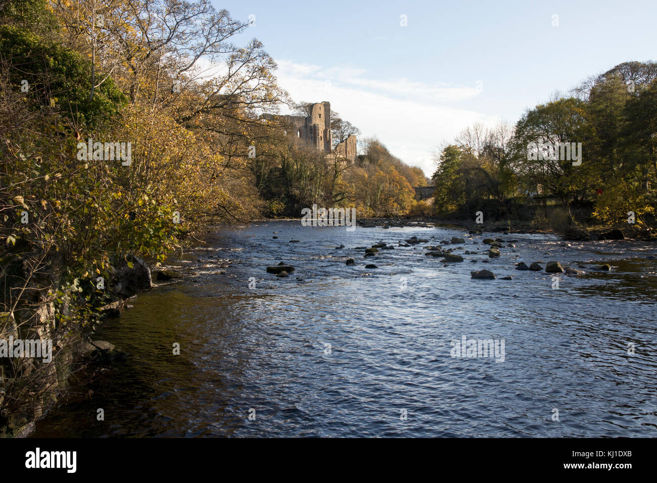Barnard Castle in autumn Stock Photo - Alamy