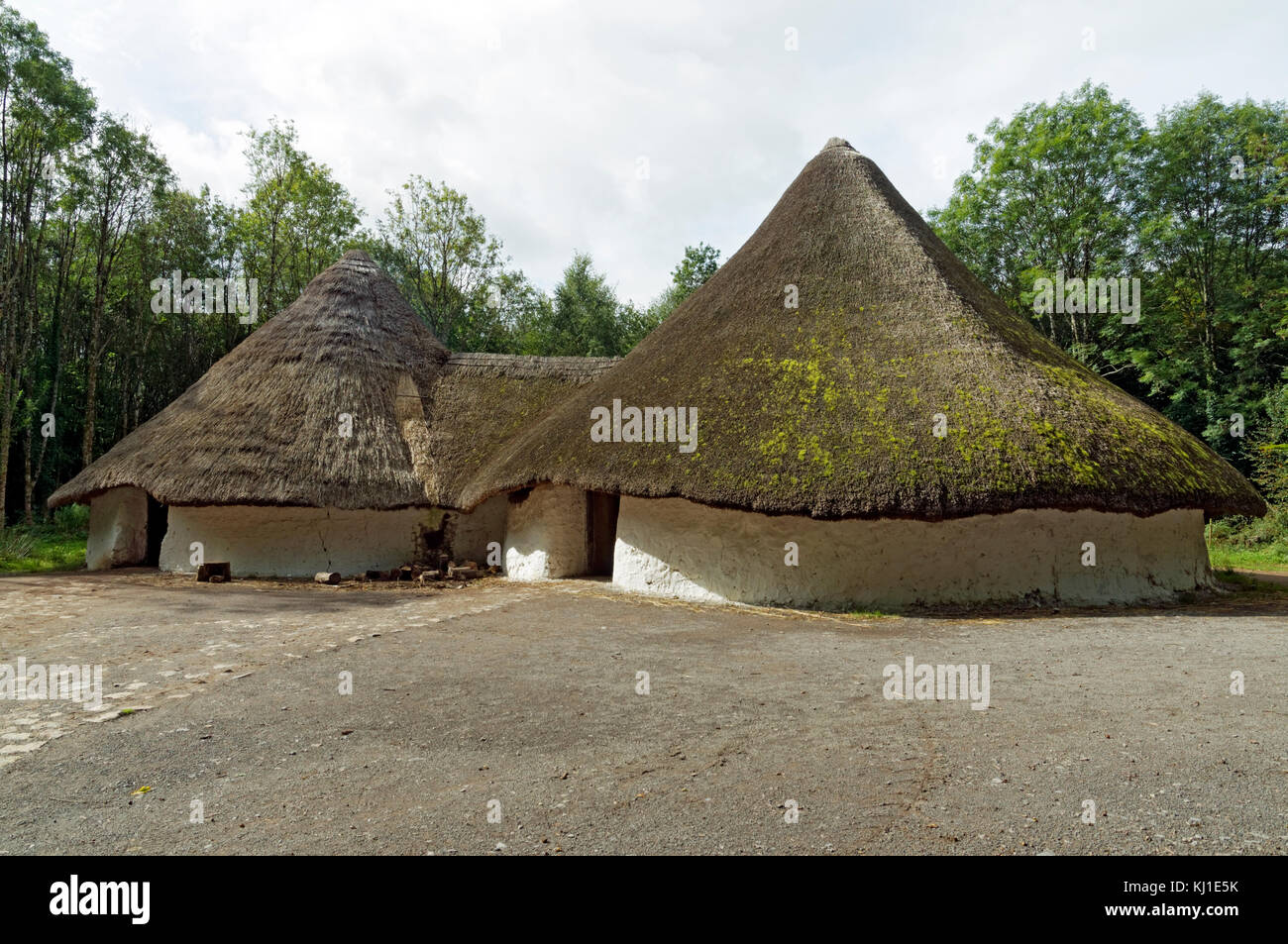 Celtic Village, St Fagans National History Museum, Cardiff, Wales Stock ...