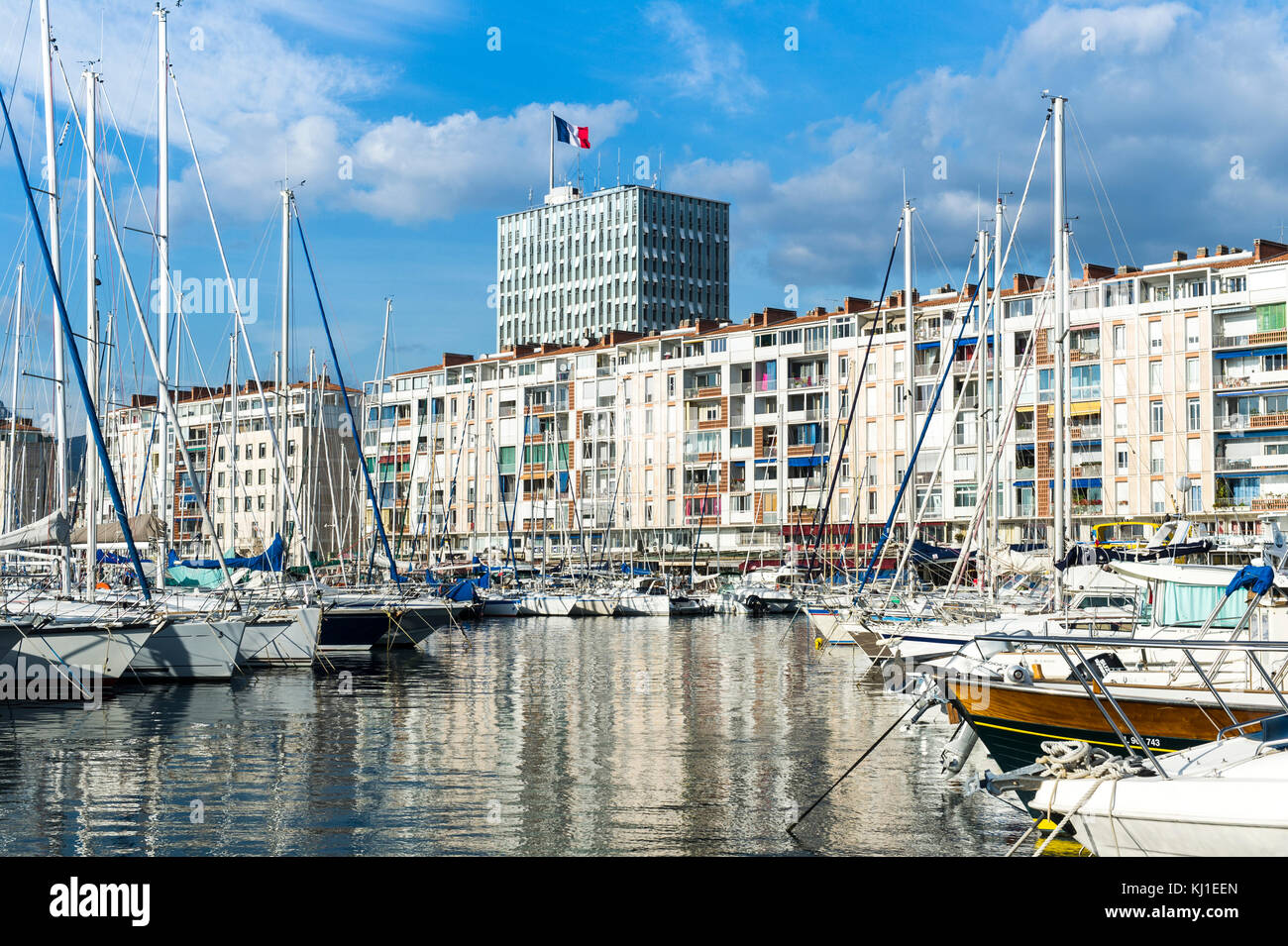 Europe, France, Var, Toulon. Marina Stock Photo - Alamy