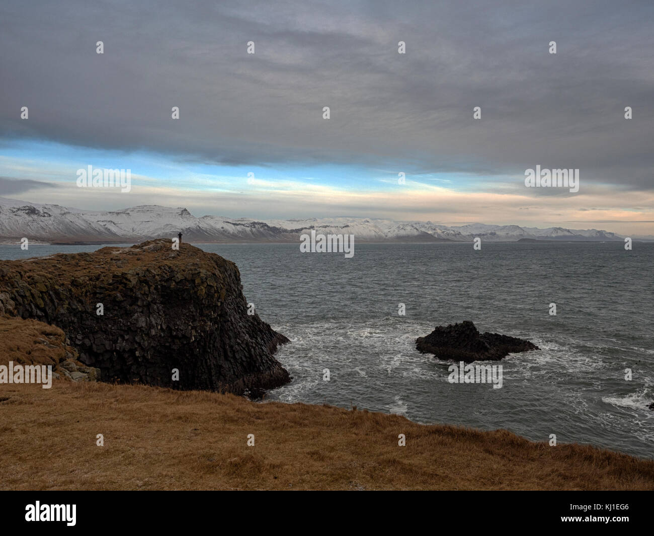 Arnarstapi, a village at the foot of Mt Stapafell between Hellnar ...