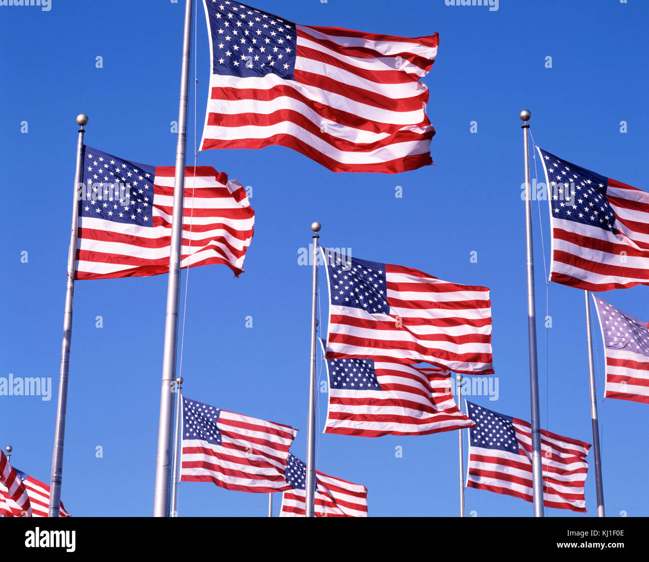 Stars and stripes flags Stock Photo - Alamy