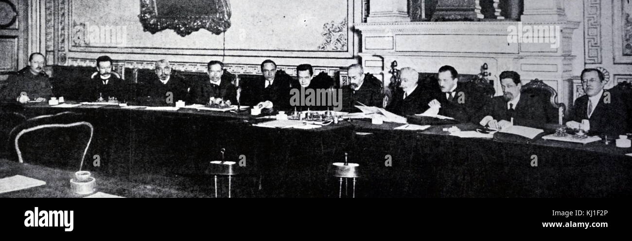 Provisional Government after the Russian Revolution February 1917. Left ...