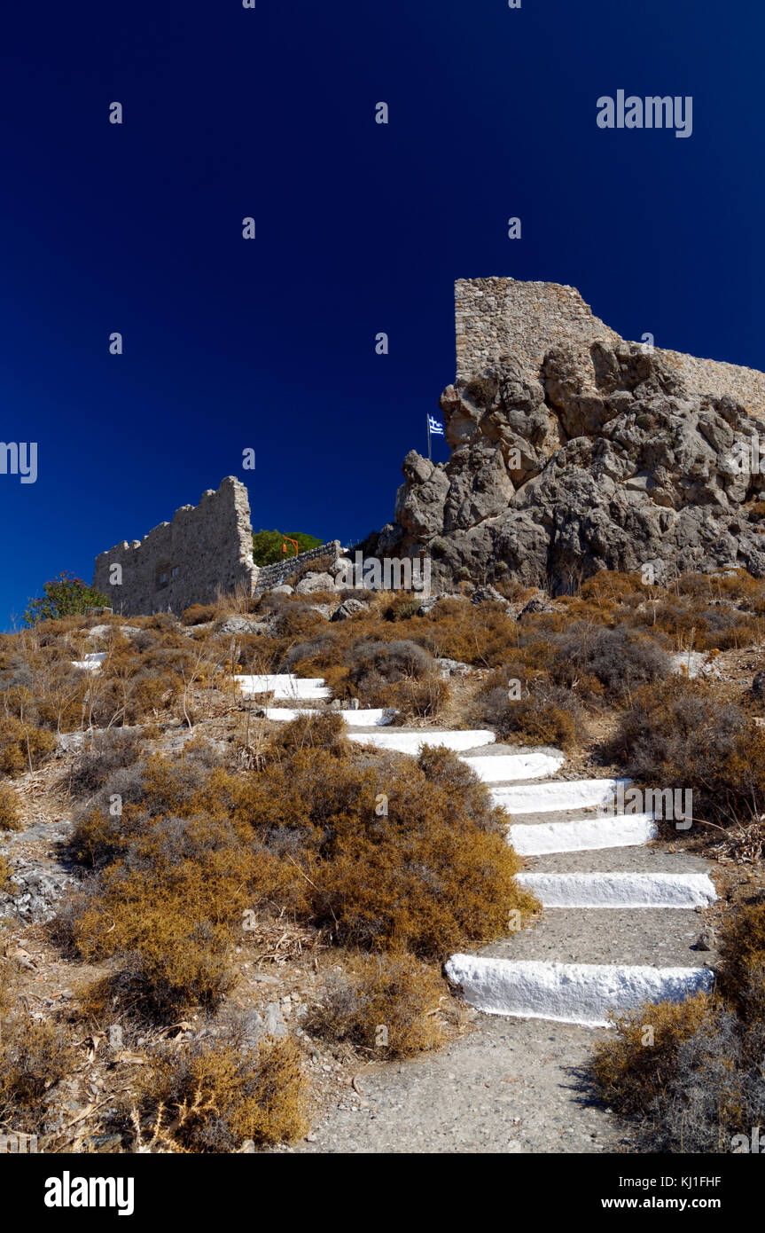 Archangelos Castle, Archangelos, Rhodes, Greece Stock Photo - Alamy