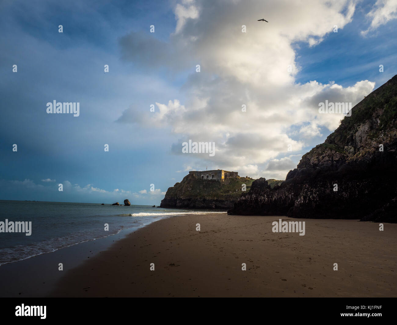 St Catherines Napoleonic fort and Island, Tenby, Pembrokeshire, Wales ...