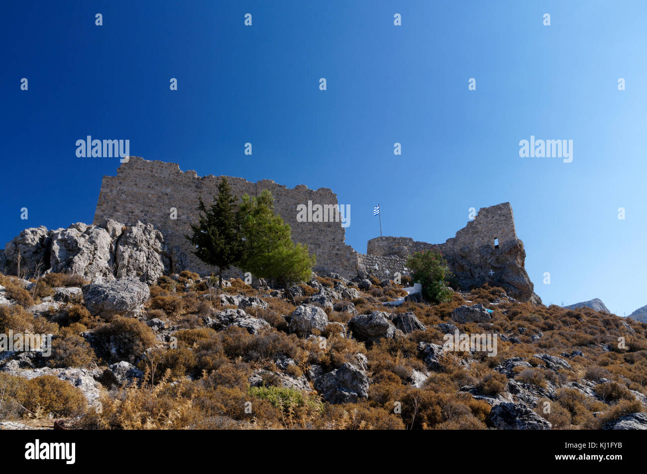 Archangelos Castle, Archangelos, Rhodes, Greece Stock Photo - Alamy
