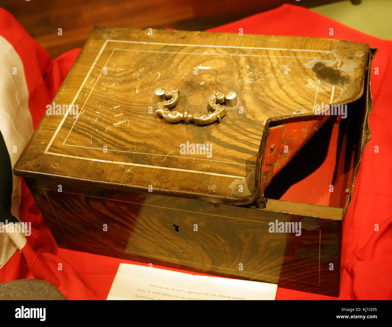 Despatch box used by Adolf Hitler. Removed from the Bunker beneath the ...