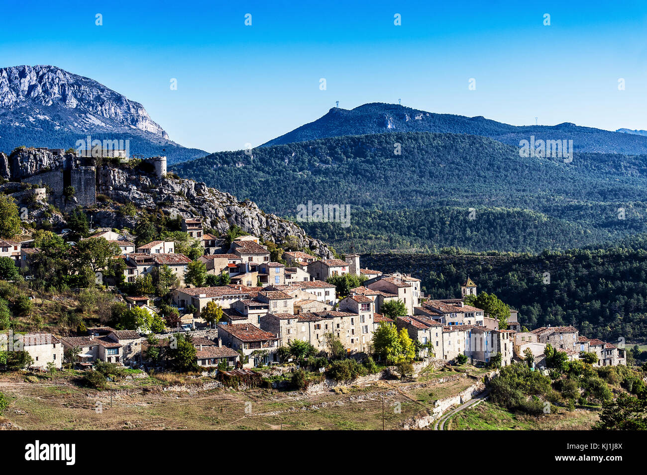 Europe, France, Var, Regional Natural Park of Verdon, Trigance. The ...